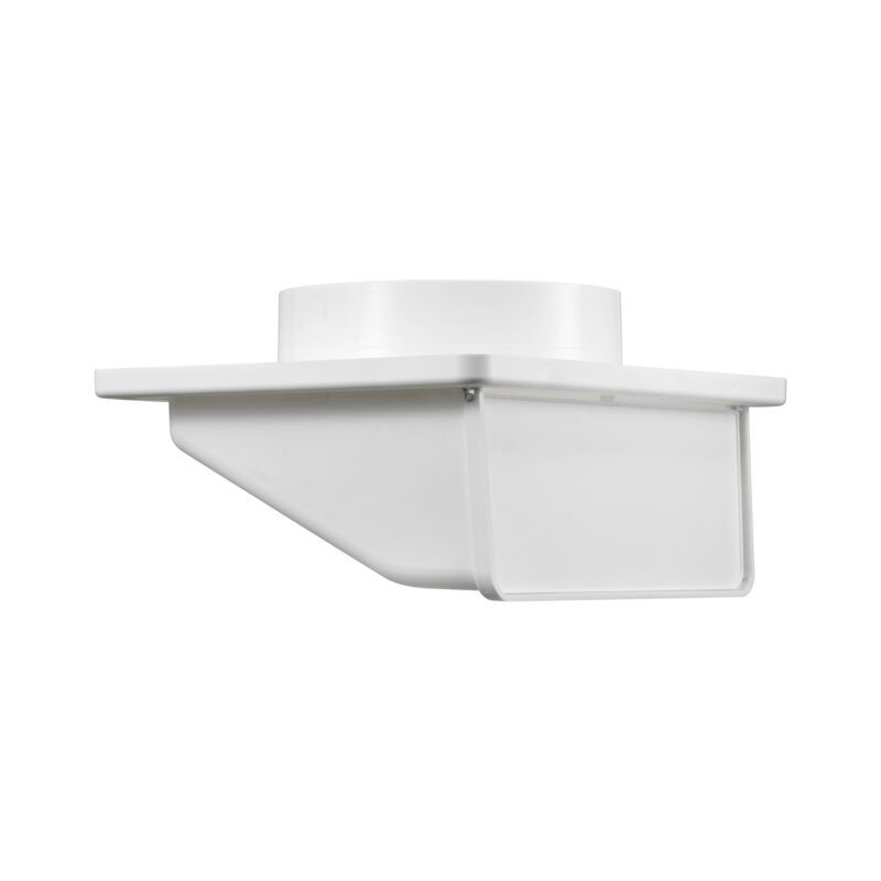 6 inch Exhaust Soffit Bath Fan Vent - Damper - Item #146
