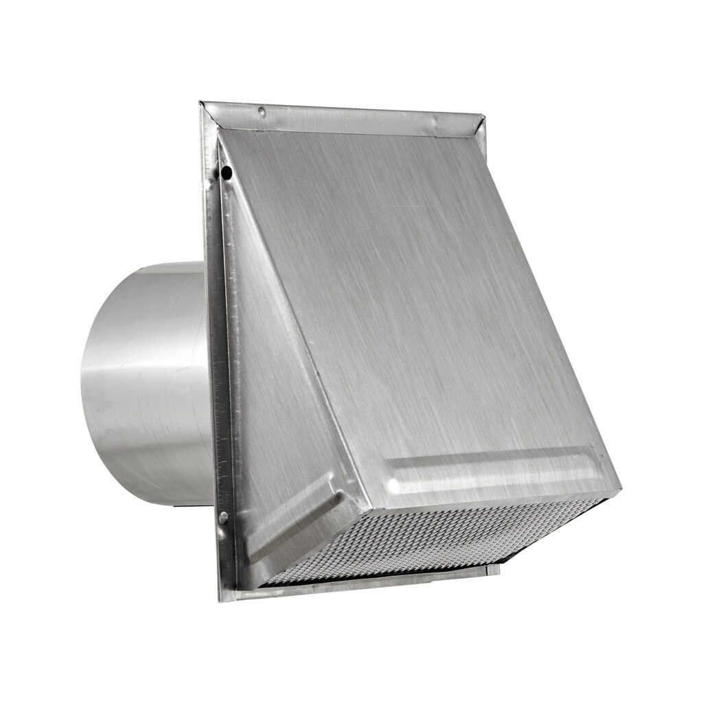 6 inch (22 Gauge) Aluminum Exhaust Wall Hood Vent - 6 inch Pipe ...