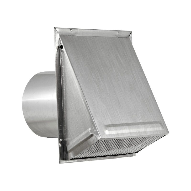 6 inch (22 Gauge) Aluminum Exhaust Wall Hood Vent - 6 inch Pipe ...