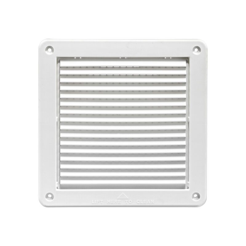 Intake Vent - 6 inch White Plastic Fresh Air Vent #606W-ML