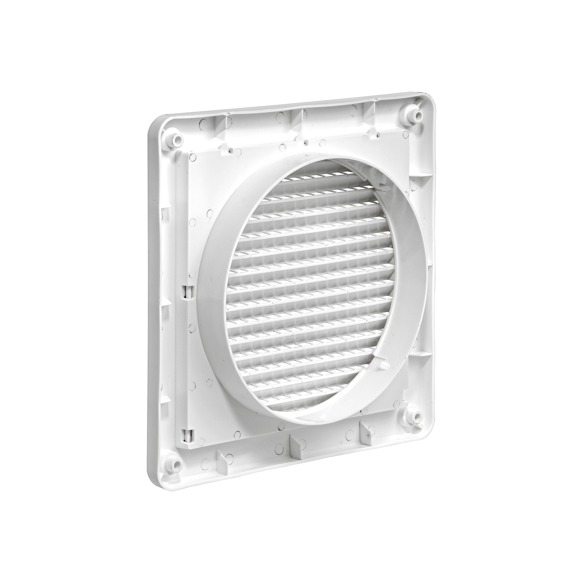 Intake Vent - 6 inch White Plastic Fresh Air Vent #606W-ML