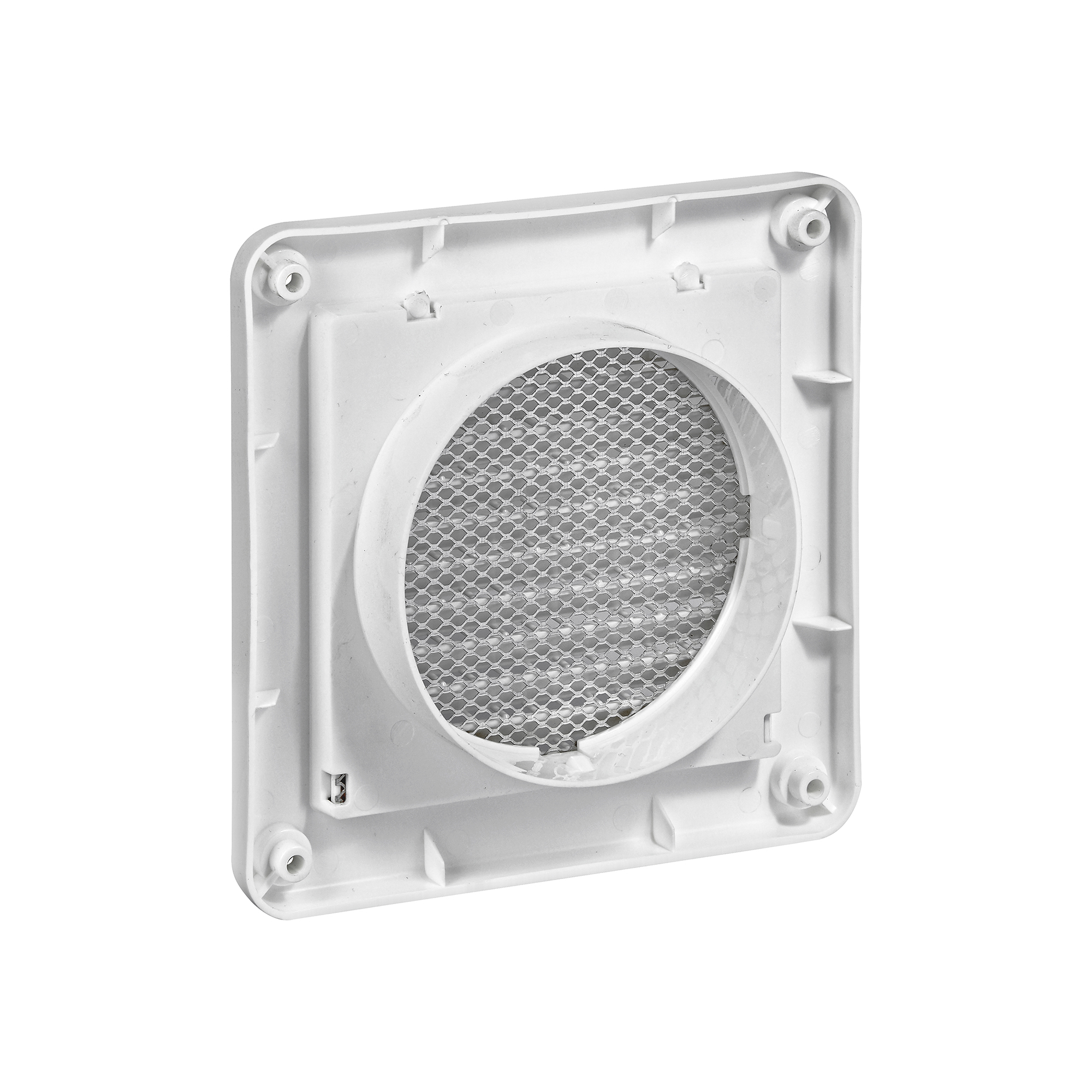 Intake Vent - 4 inch White Plastic Fresh Air Vent #604W-MLS