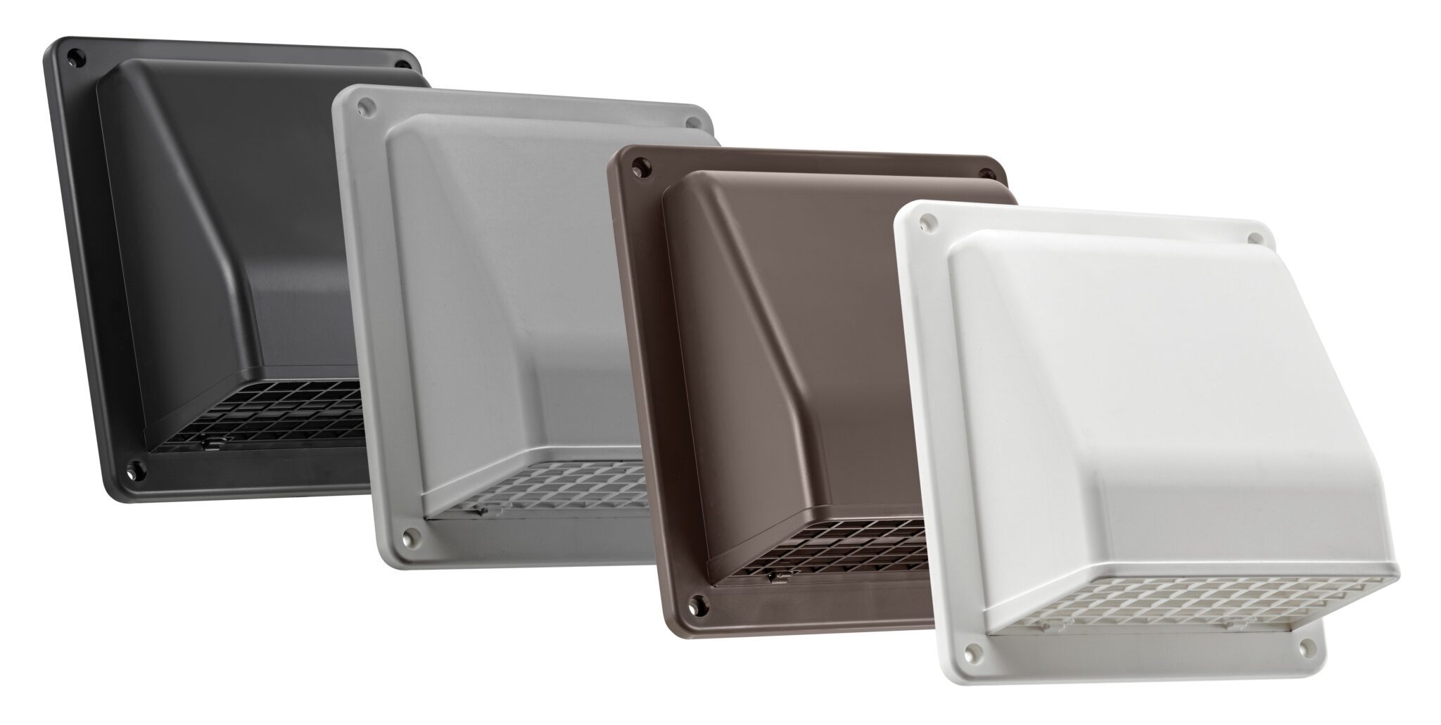 Select Colors for Wall Exhaust and Fresh Air Intake Plastic Vents