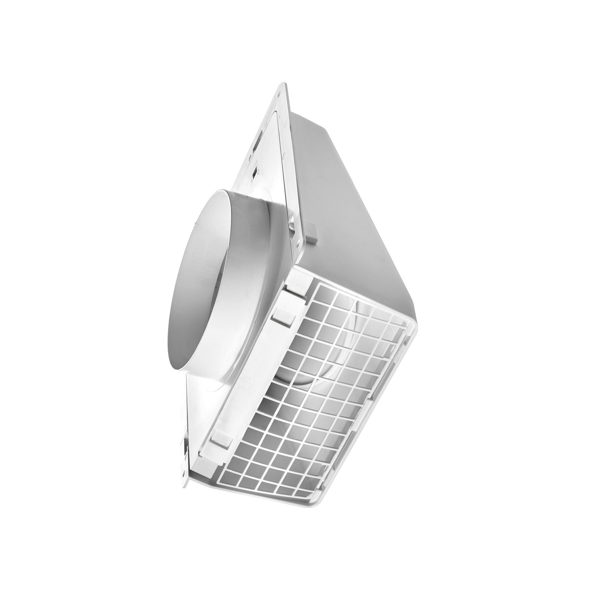 Bath Fan Vent - 6 inch Wall Exhaust Hood Vent - Damper #3510W