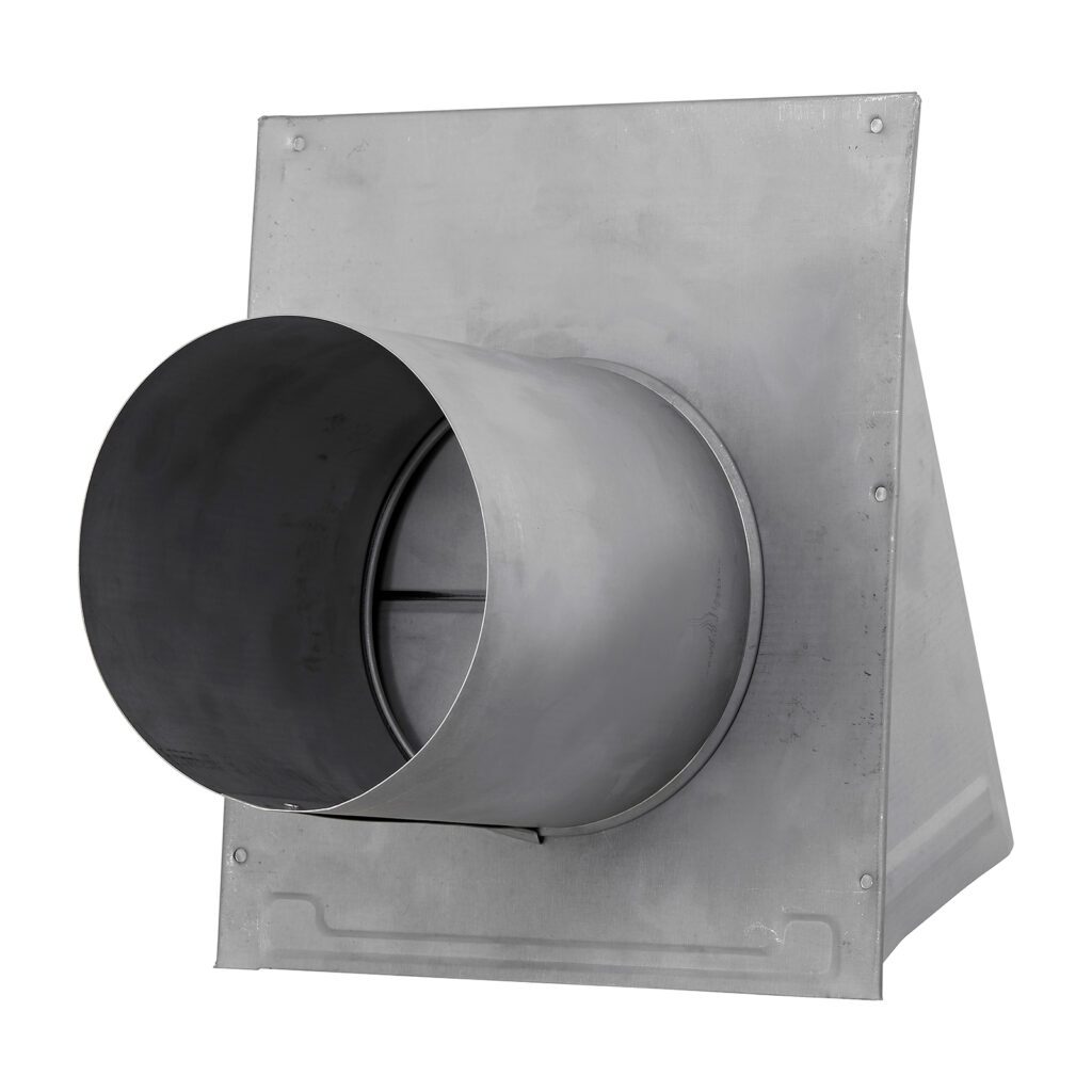 Exhaust Vent - 8 inch Steel Wall Exhaust Vent #3480G-6-PG