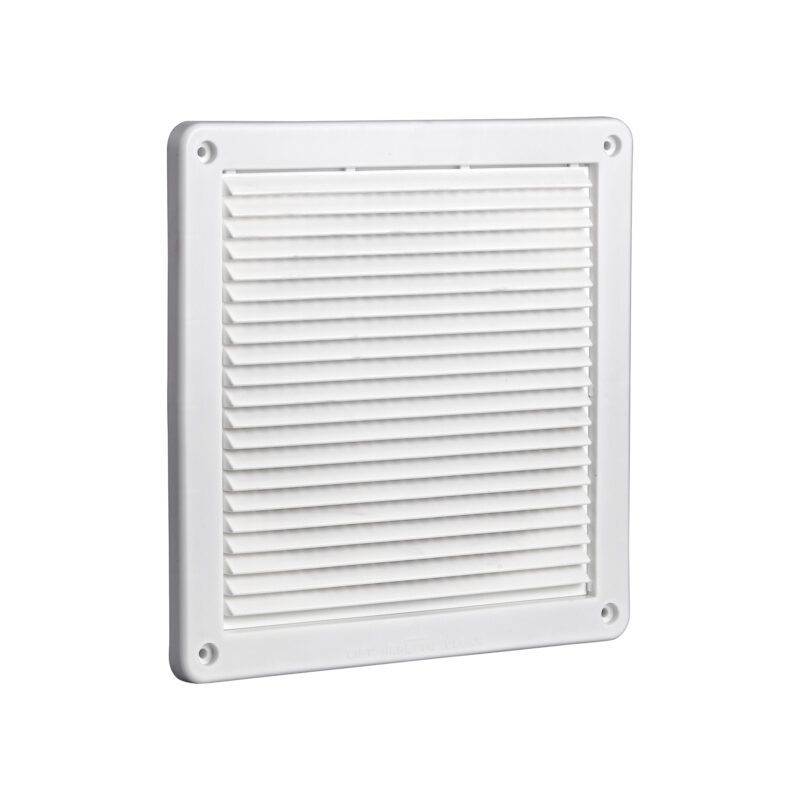 Air Intake Vent - 8 inch White Plastic Fresh Air Vent #608W-ML-NC