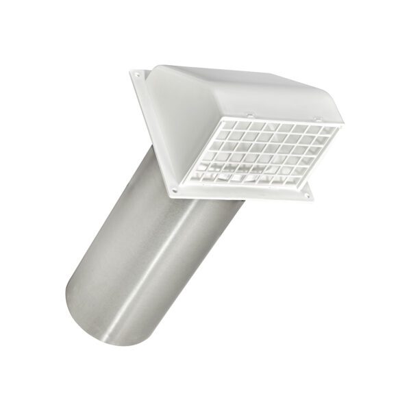 Dryer Vent - 4 inch Exhaust Hood Vent - Damper #224W-FF